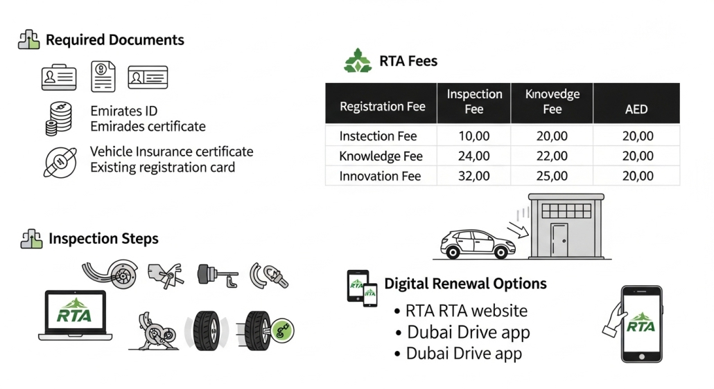 Dubai Car Registration Process 2026: Steps & Fees - SimplyCarBuyers